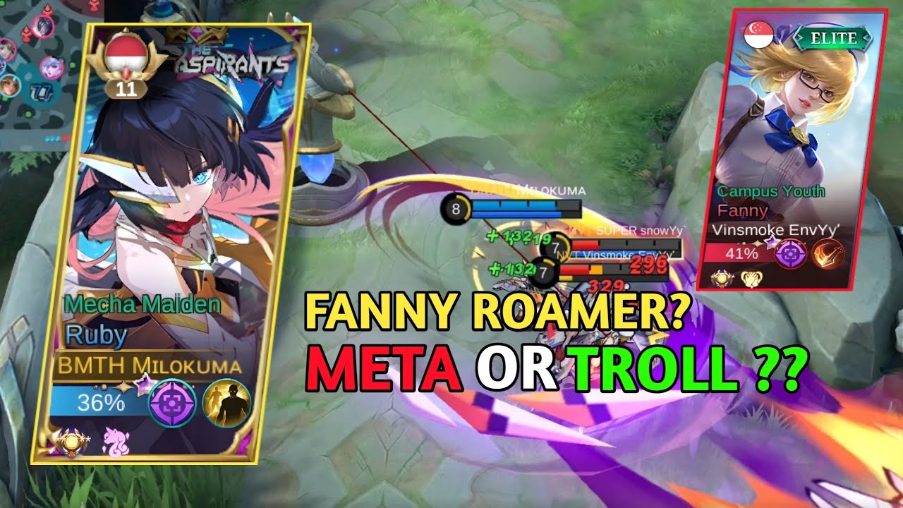 Ruby VS Fanny Roamer | Fanny nya Ganggu Banget | Top Global Ruby Mobile ...