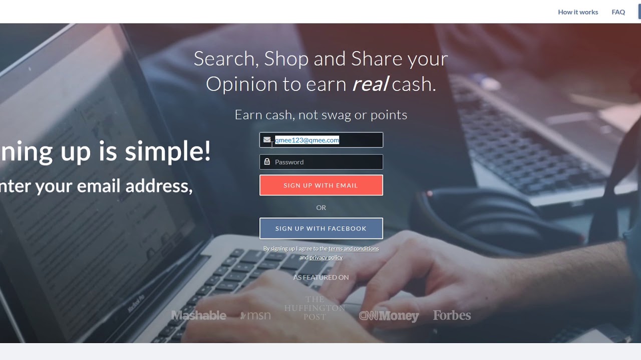 How to sign up to Qmee - YouTube