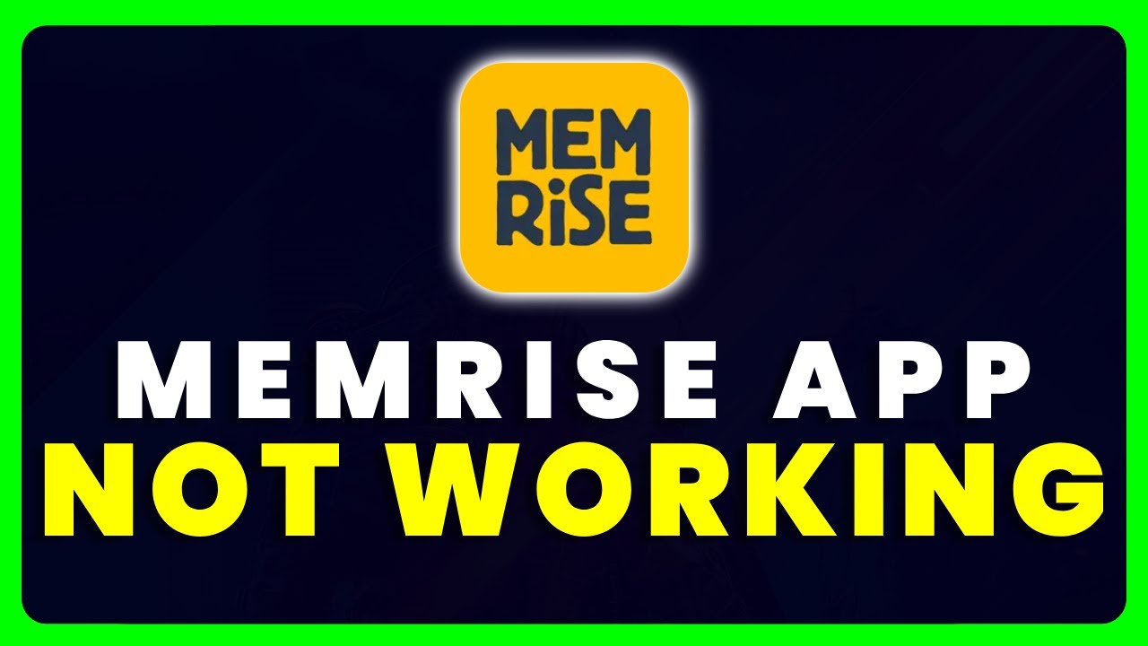 Memrise App Not Working: How to Fix Memrise App Not Working - YouTube