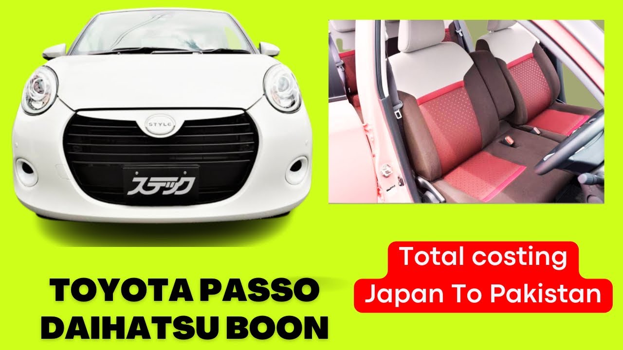 Toyota Passo l Daihatsu Boon Price Pakistan 2023 l Moda G Style l Howto ...
