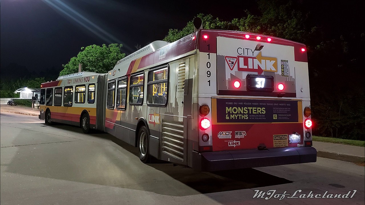 MTA Maryland: 2011 New Flyer DE60LF - Articulated (Hybrid) #11091 ...