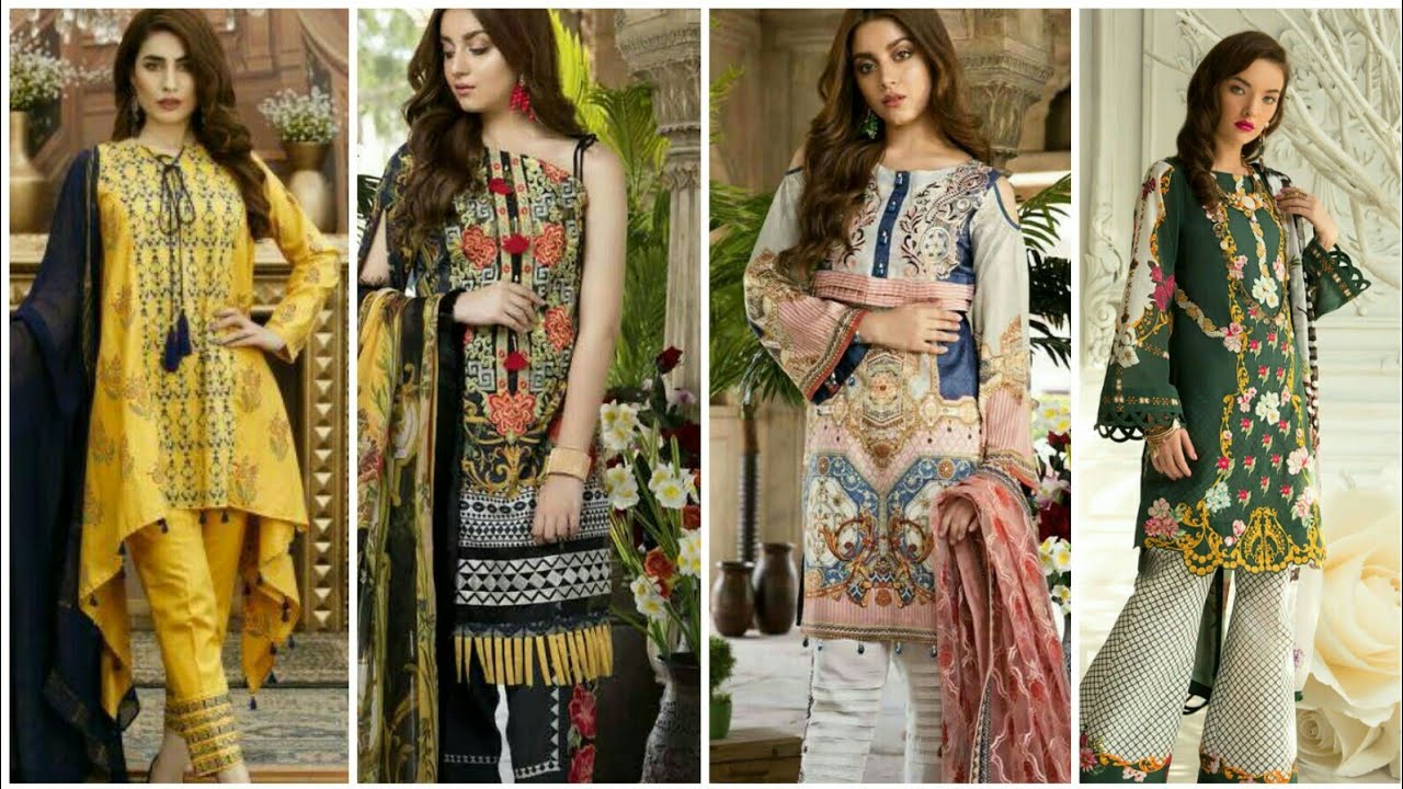 Latest full dress designing ideas || lawn dress design || - YouTube