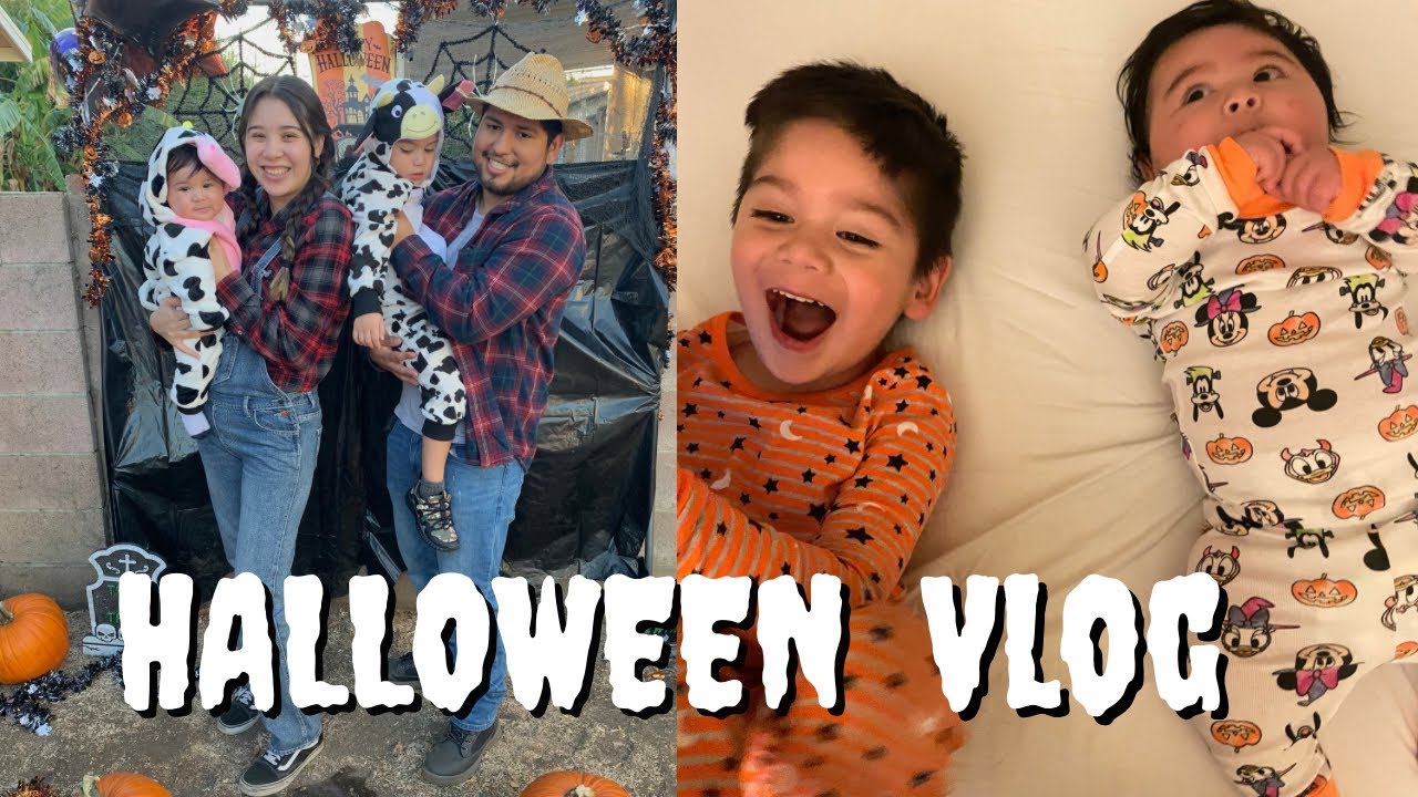 HALLOWEEN VLOG | Costume party + pumpkin carving! - YouTube