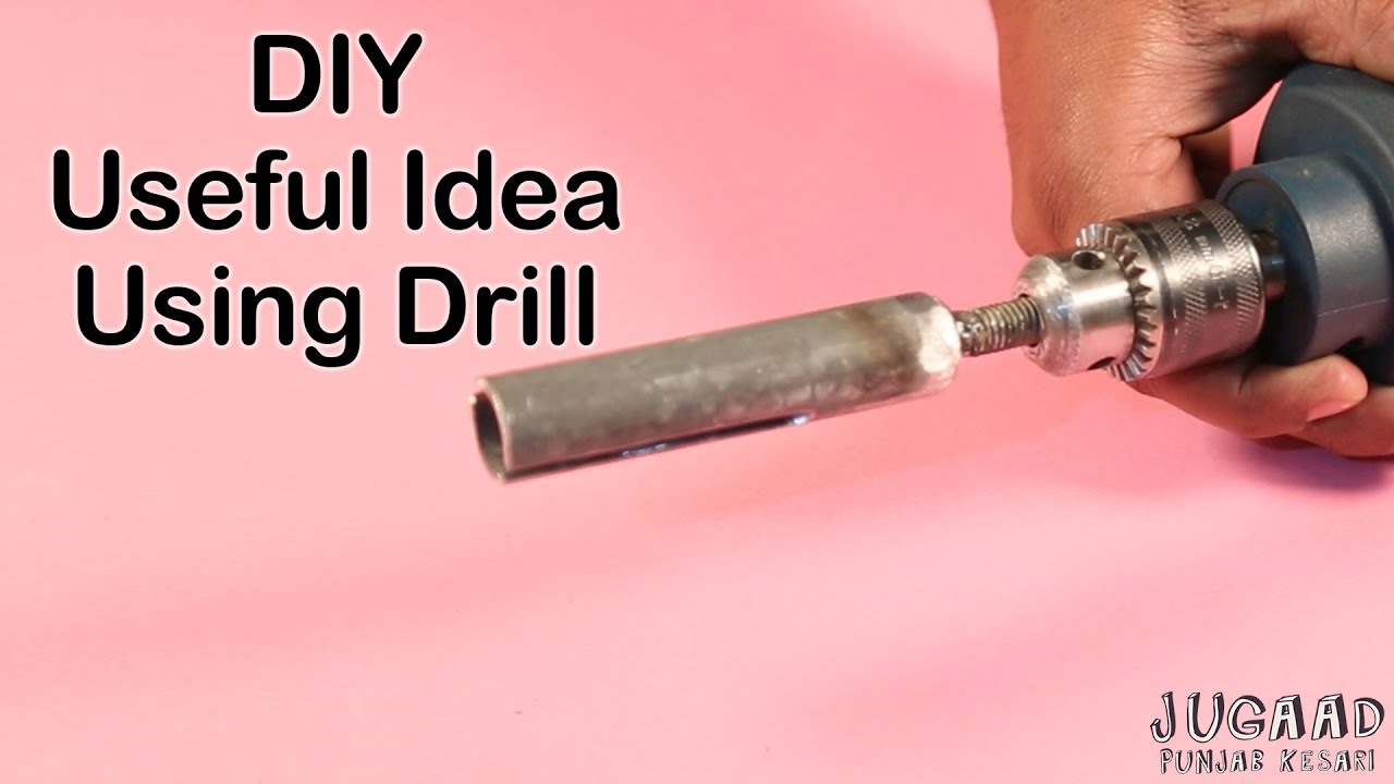 DIY Useful Idea Using Drill - YouTube