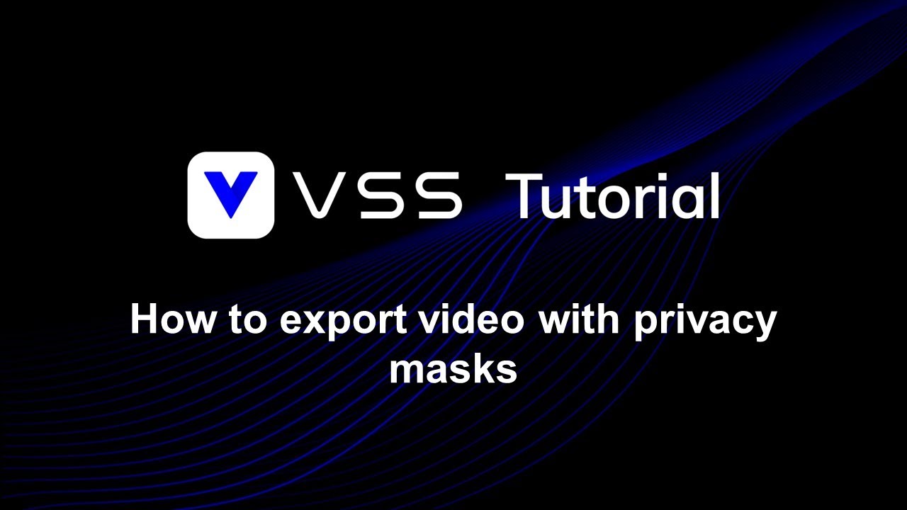 VAST Security Station: How to export video with privacy masks | VIVOTEK ...