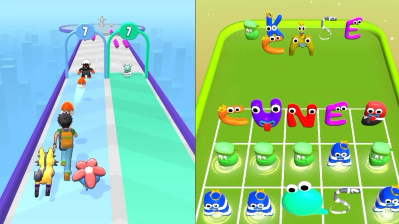 Merge Alphabet Lore Run vs Monster Squad Rush ⭐ Gameplay Walkthrough ...