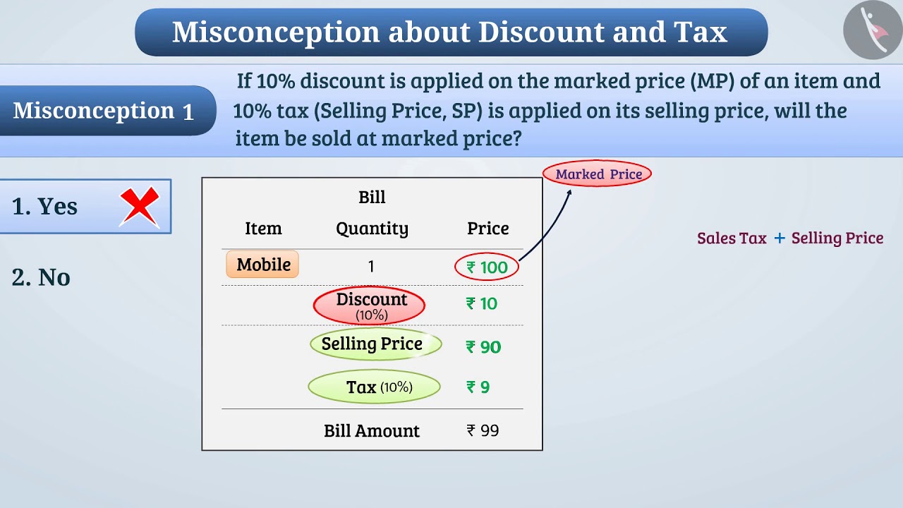Discount and Tax | Part 3/3 | English | Class 8 - YouTube