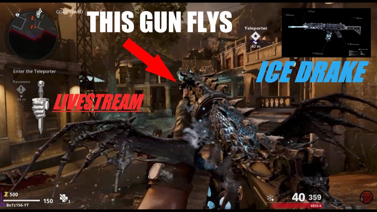 COLD WAR ZOMBIES | Using The NEW ICE DRAKE Gun | PS4 Livestream - YouTube