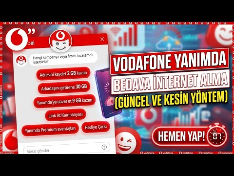 Vodafone Yanımda Bedava İnternet Alma (Güncel ve Kesin Yöntem)