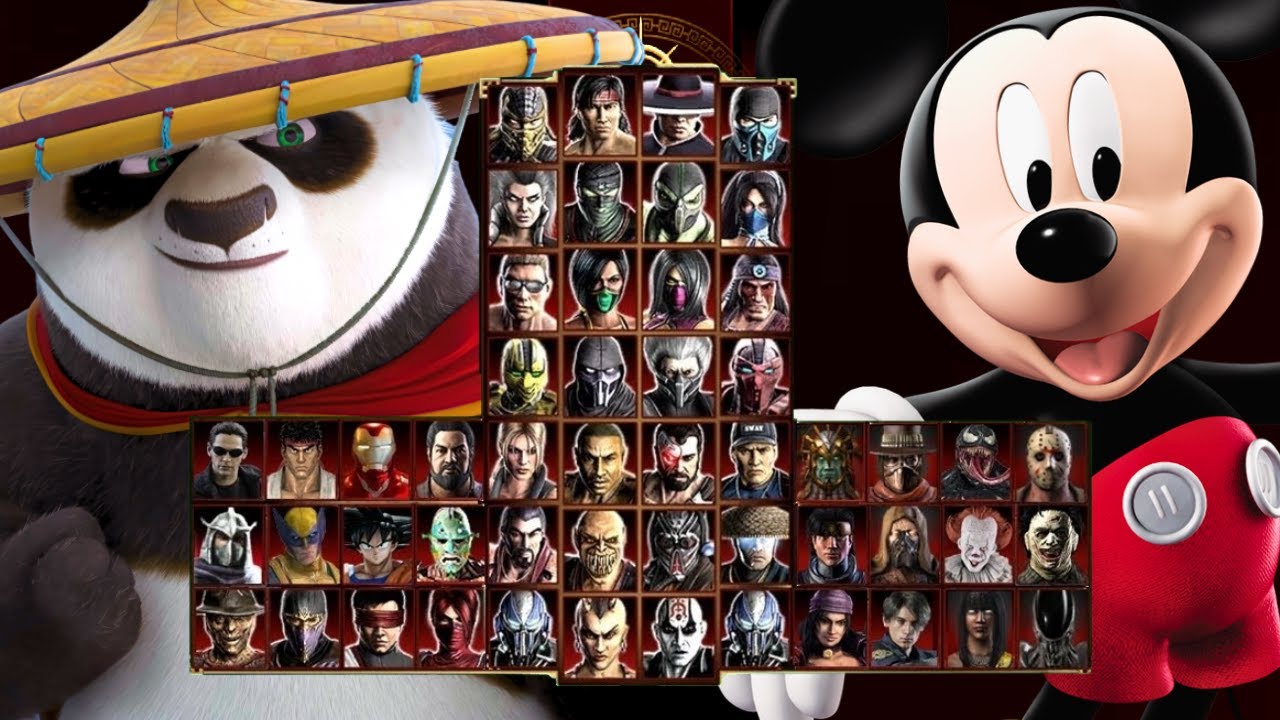 Mortal Kombat 9 - PO KUNG FU PANDA 🐼 & MICKEY MOUSE 🐭 - Expert Tag ...