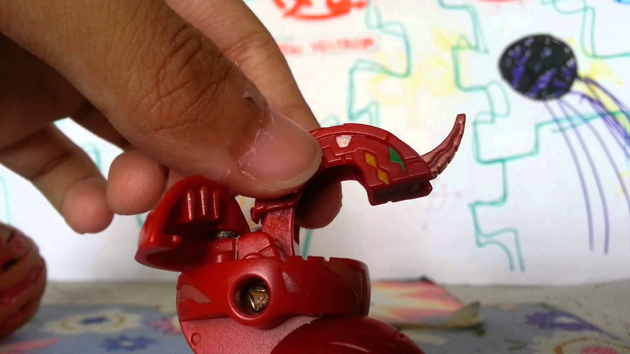 Bakugan Batttle Brawlers Drago & Warius Toy Review - YouTube