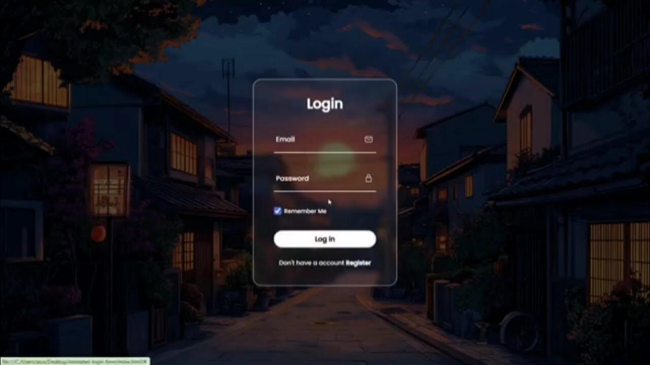 Animated Login and Registration Form in HTML CSS & Javascript | Sliding Login and Signup Form ...