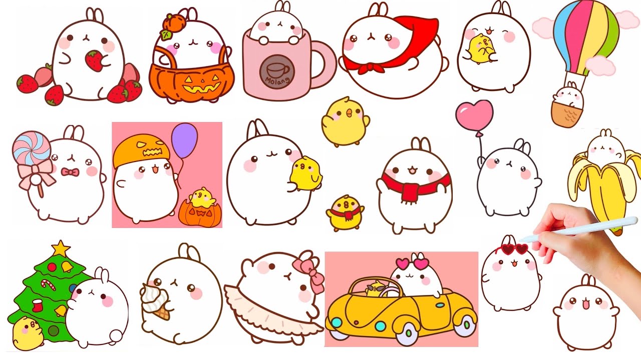 DRAW ALL Molang and Piu Piu Forms LIKE A PRO! - YouTube