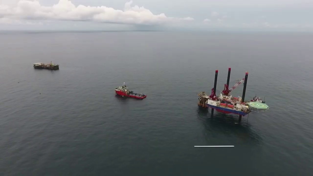 Subsea Cable Laying Installation (Platform to Power Barge) - YouTube