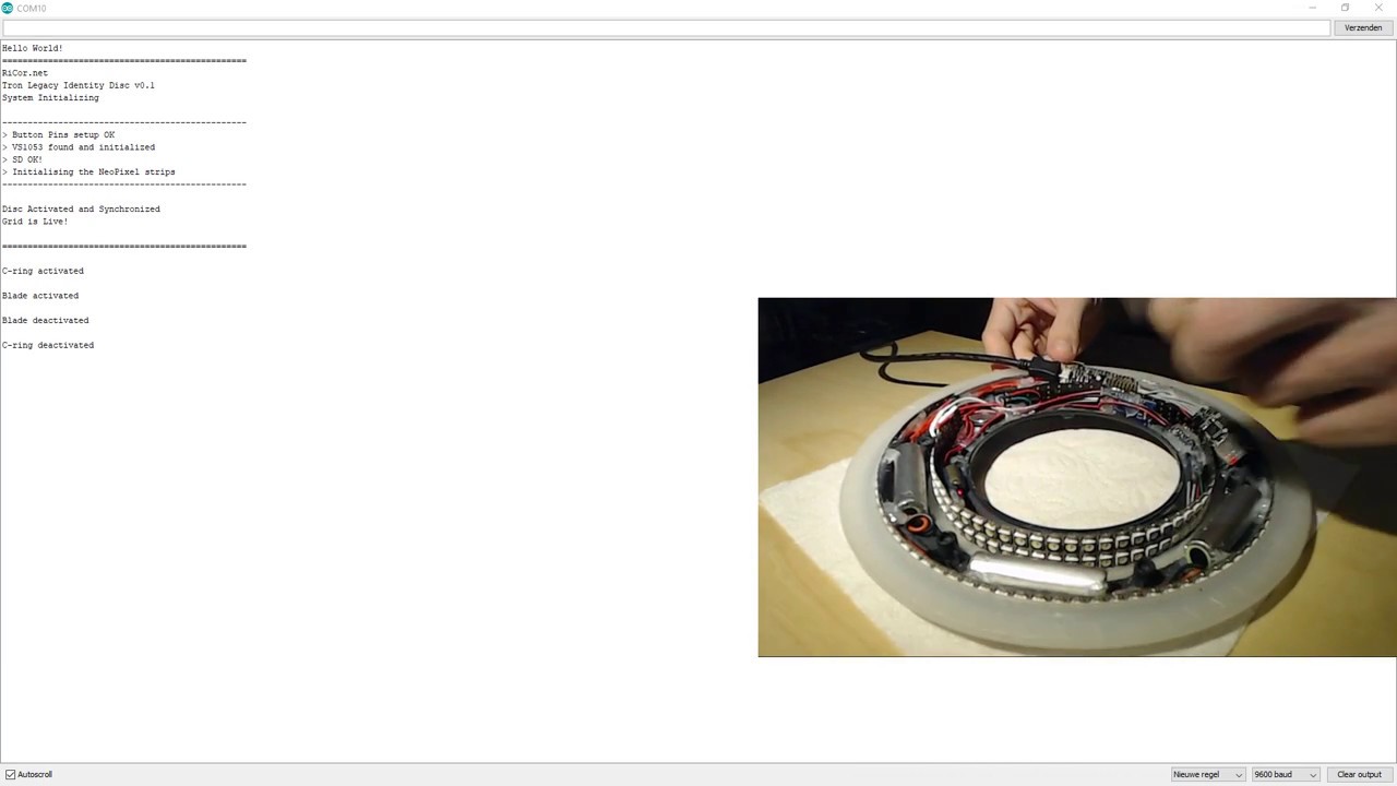 #9 - Tron Legacy Identity Disc - Arduino sketch - Animation and Sound ...