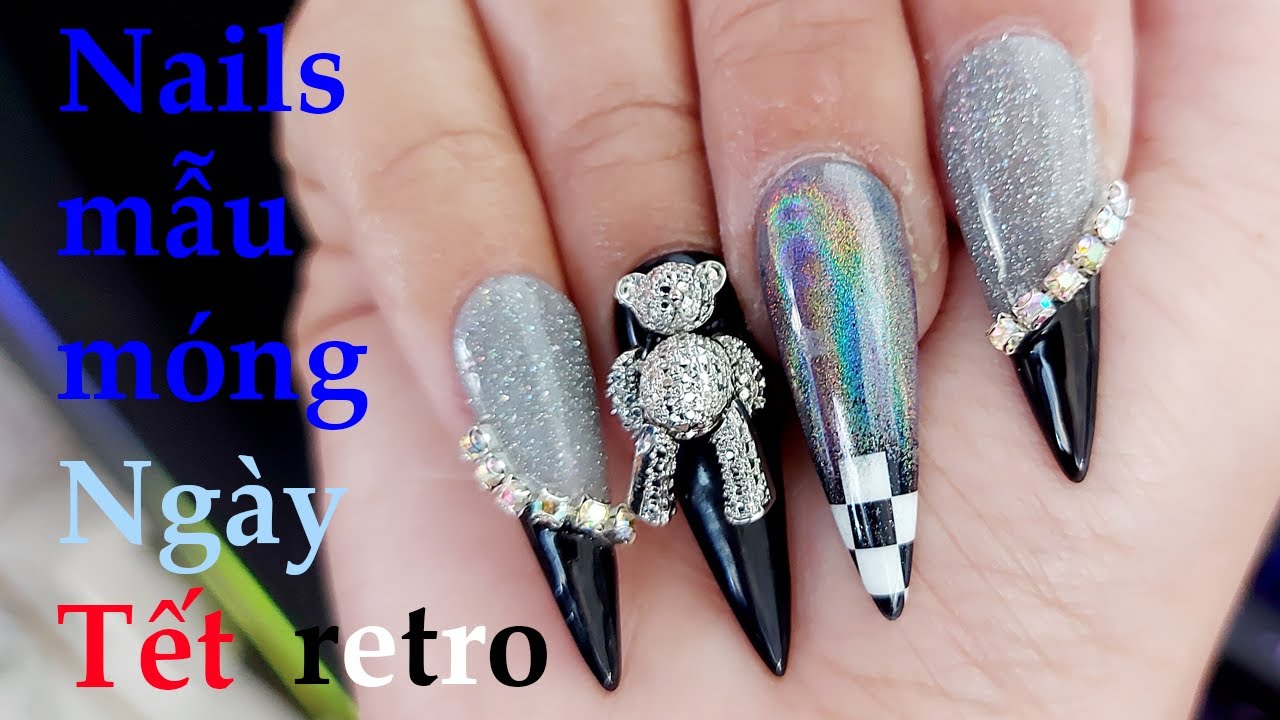 Châu Pha (Chou Fa) - Nails - Mẫu móng ngày tết (Retro), mẫu số 3 - YouTube