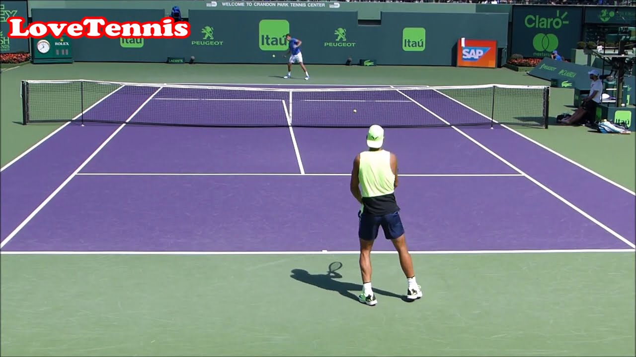 Rafa Nadal Intense Training - Court Level View - ATP Tennis - YouTube