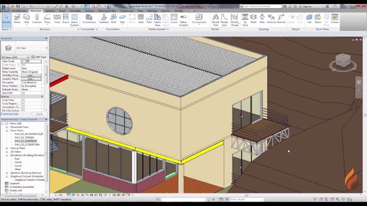 Revit Structure : Inserindo Treliças 3 - YouTube