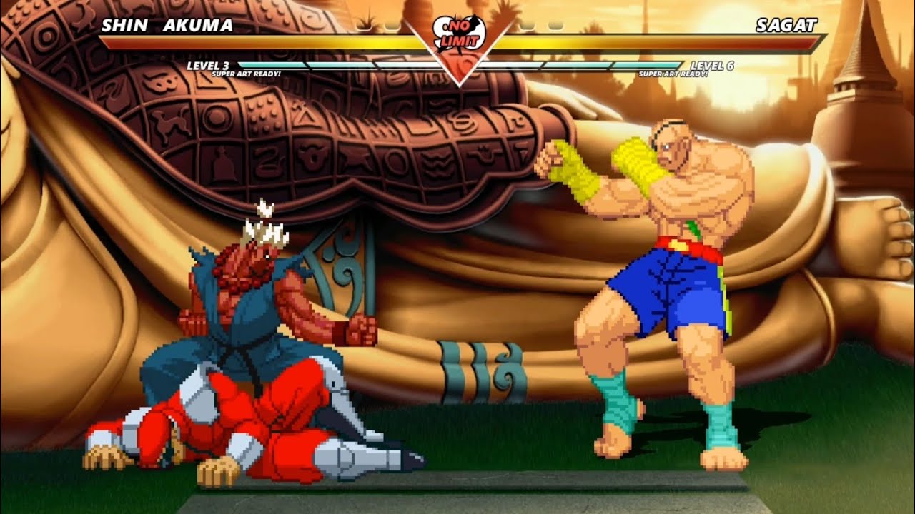 SHIN AKUMA vs SAGAT - The epic fight ever 🔥 - YouTube