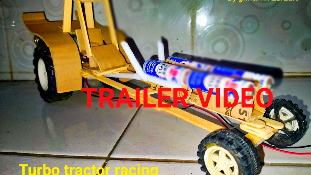 Cardboard Turbo tractor diy - YouTube