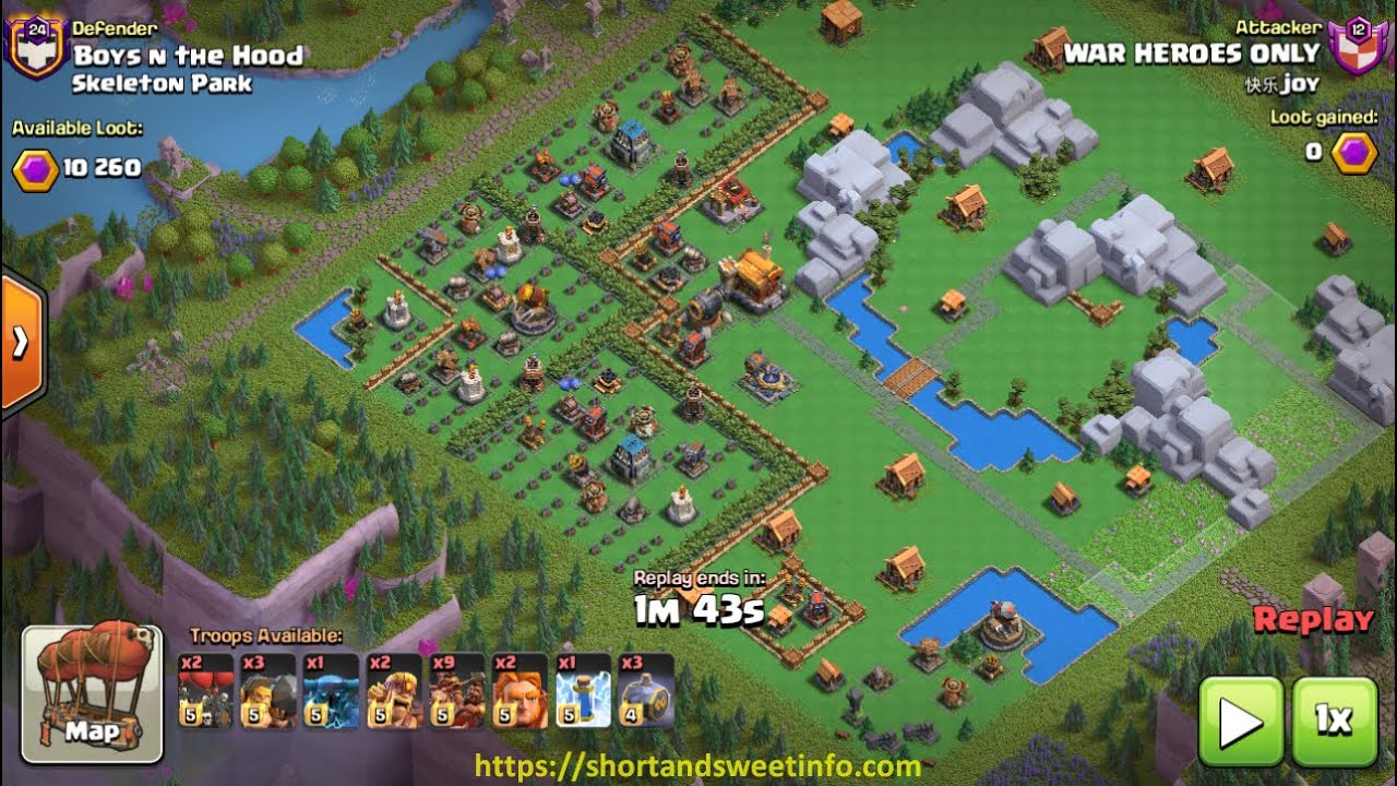 2 shot Skeleton Park 4 (layout 20) - YouTube