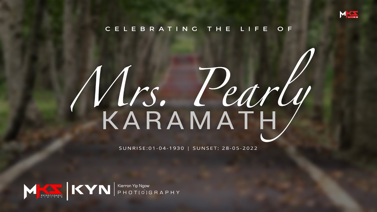 Celebrating the Life of Mrs. Pearly Karamath - Funeral Ceremony - YouTube