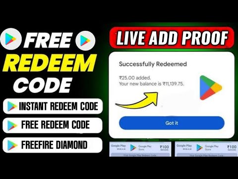 Free Redeem Code | New Redeem Code App | Google Play Redeem Code App ...