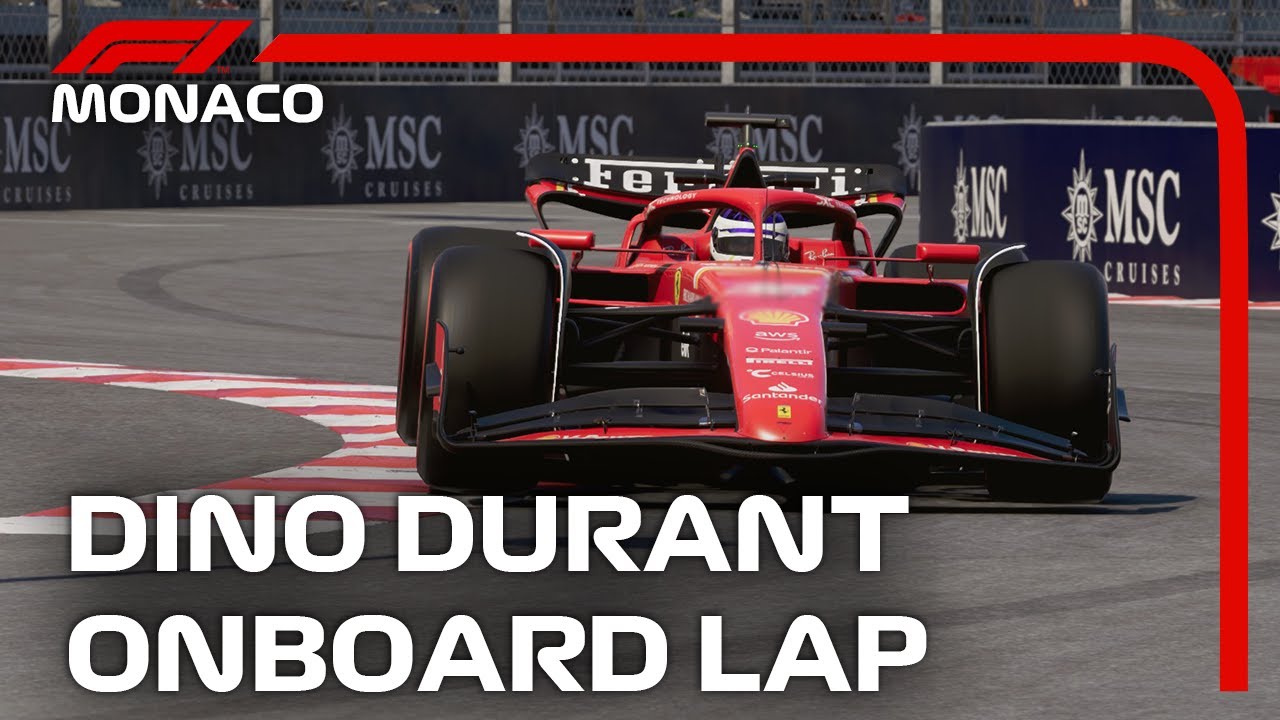 【F1® 24】Circuit de Monaco 摩納哥賽道 | DINO DURANT Onboard Lap (1:08.194 ...