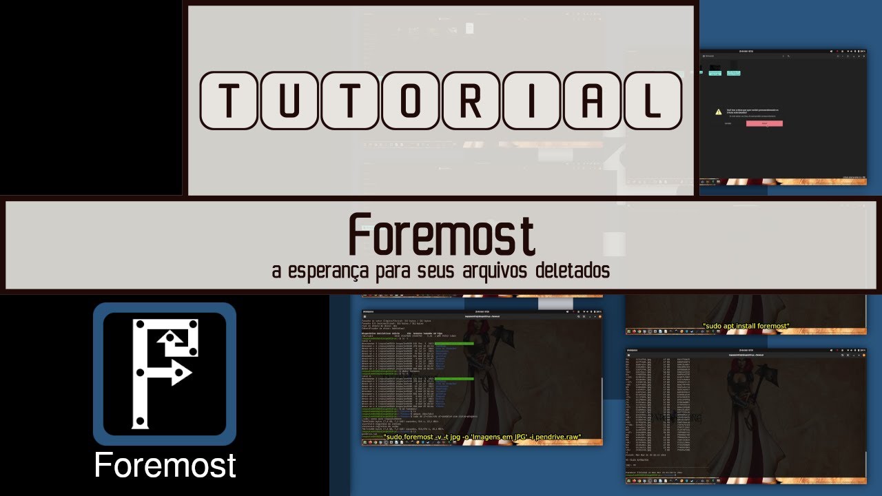 TUTORIAL - FOREMOST a ESPERANÇA para seus ARQUIVOS deletados #linux # ...