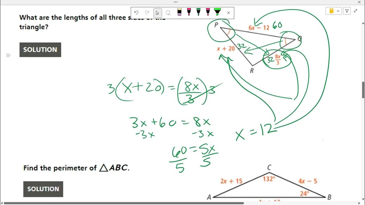 Geom 3A 4 2 Isosceles and Equilateral Triangles - YouTube