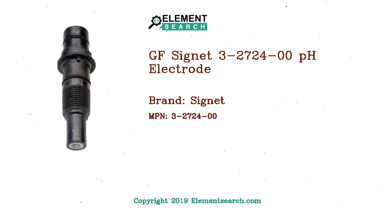 GF Signet 3-2724-00 pH Electrode - YouTube
