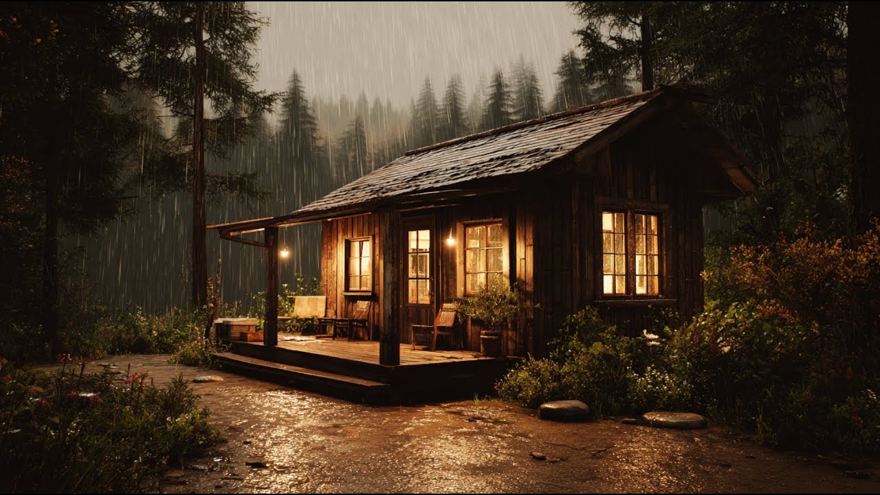 🌧️ Lluvia Suave Toda la Noche en el Bosque | Sonidos Relajantes para ...