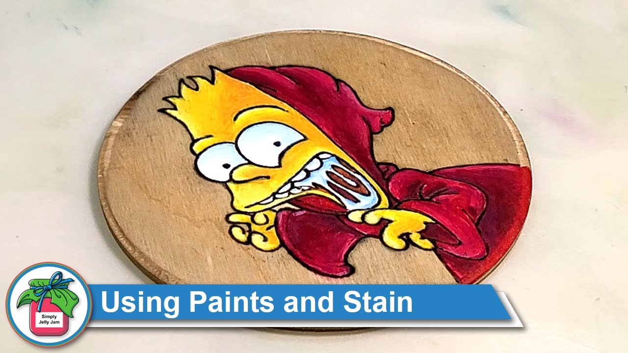 Wood Burn Bart Simpson - YouTube