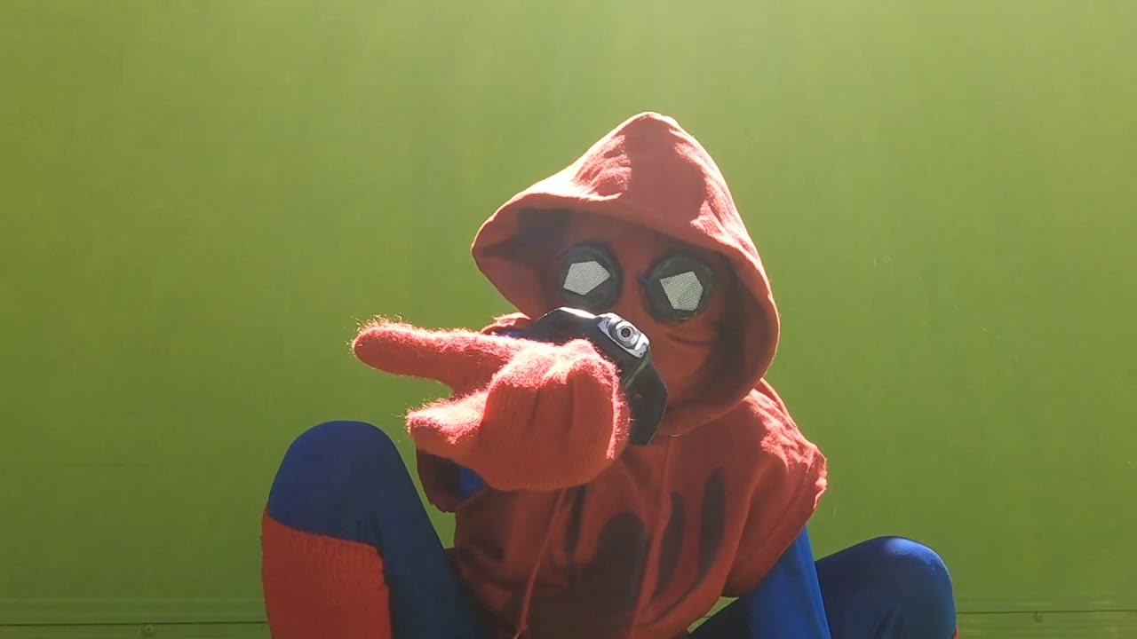 Homecoming Spider-man crawl Green Screen - YouTube