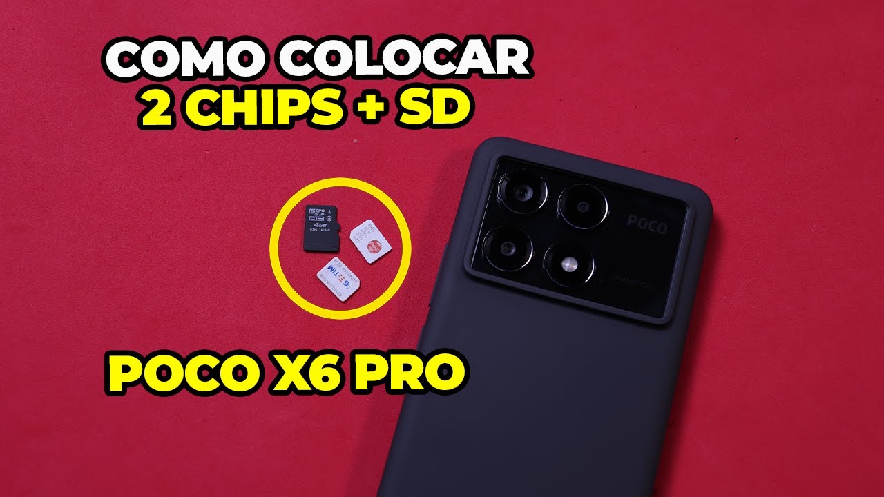 Como COLOCAR 2 CHIPS e CARTÃO de MEMÓRIA no POCO X6 PRO - YouTube