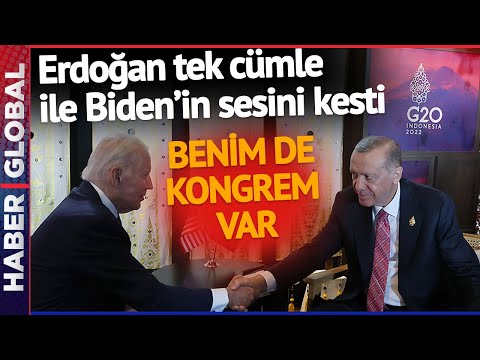 Erdoğan Türkiye'yi Oyalamaya Kalkan Biden'ı Tek Cümle ile Susturdu: Senin Varsa...
