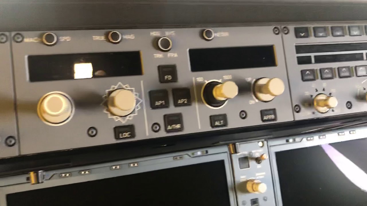 A350 Glareshield & instrument panel - YouTube