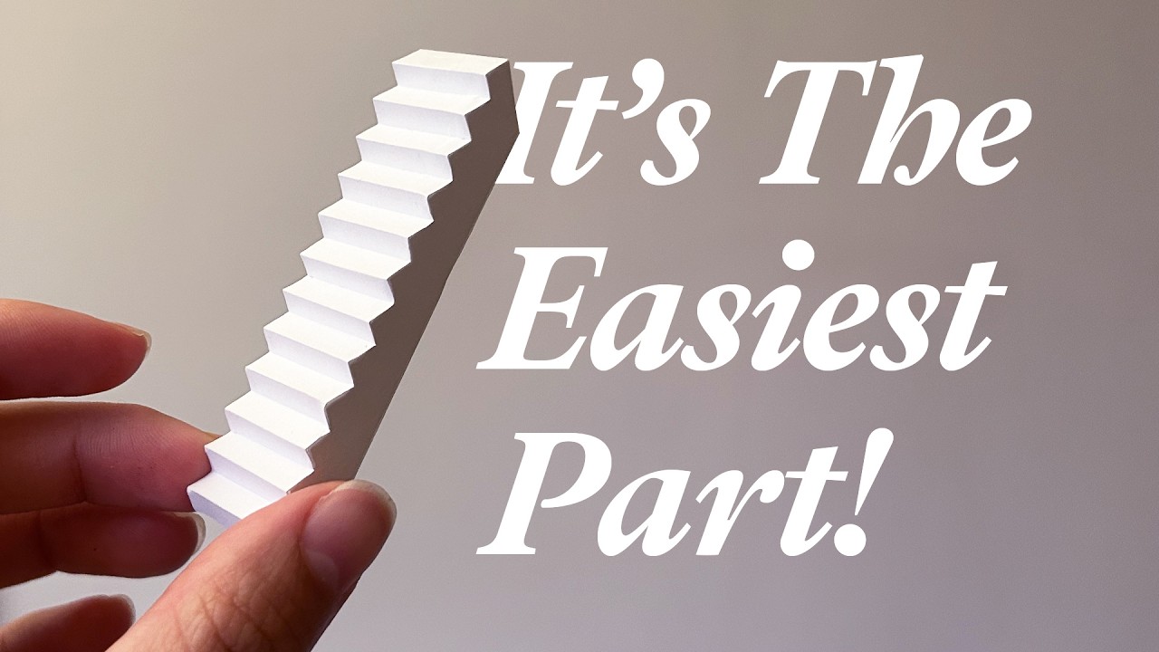 Paper Staircase Tutorial - Super Quick and Easy Model-Making Guide ...