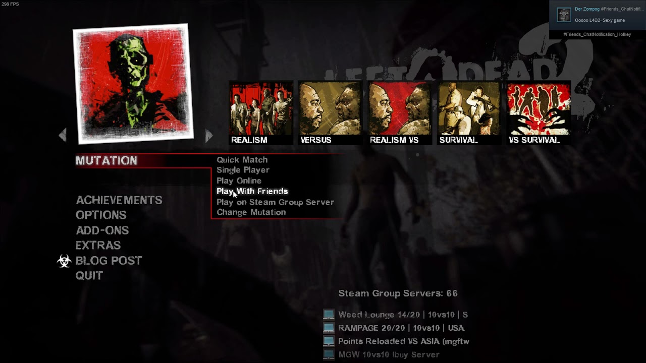 How To Select A Mutation - L4D2 - YouTube