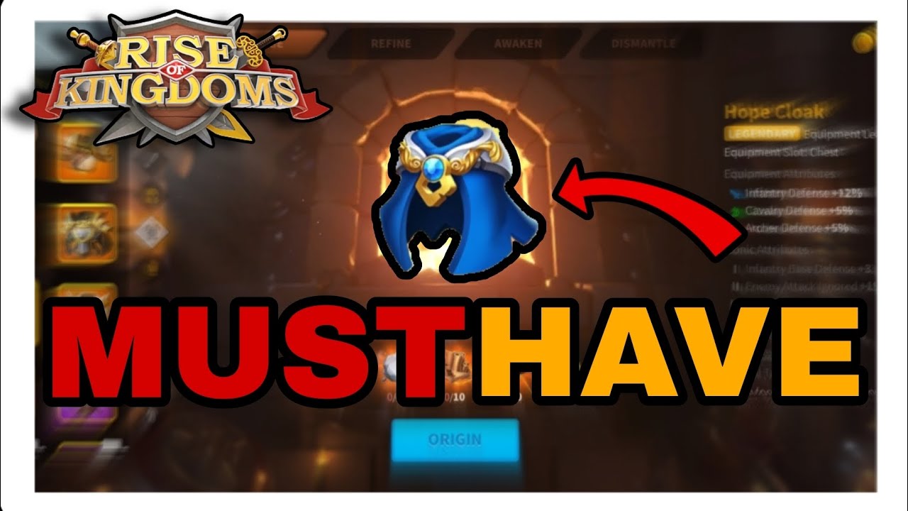 THE BEST INFANTRY EQUIPMENT IN RISE OF KINGDOMS - YouTube