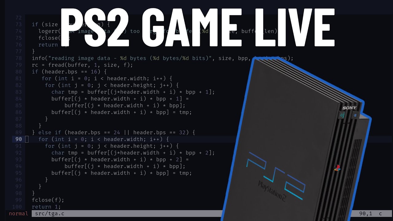 PS2 GameDev LIVE! More Foundational VIF Work - YouTube