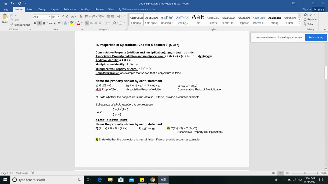 Unit 5 Study Guide 7th - YouTube