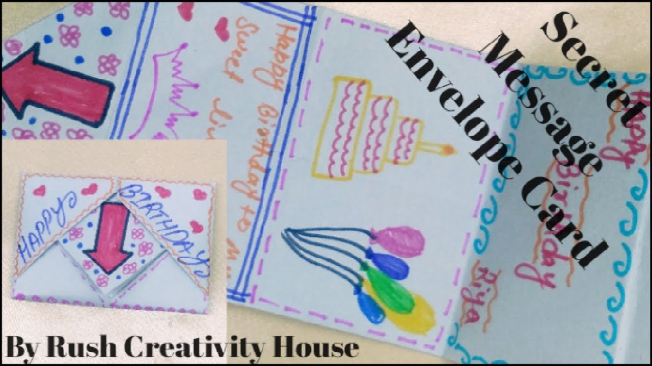 Diy| Origami| Secret Message Envelope ️Card| Greeting Card| #diy#how# ...