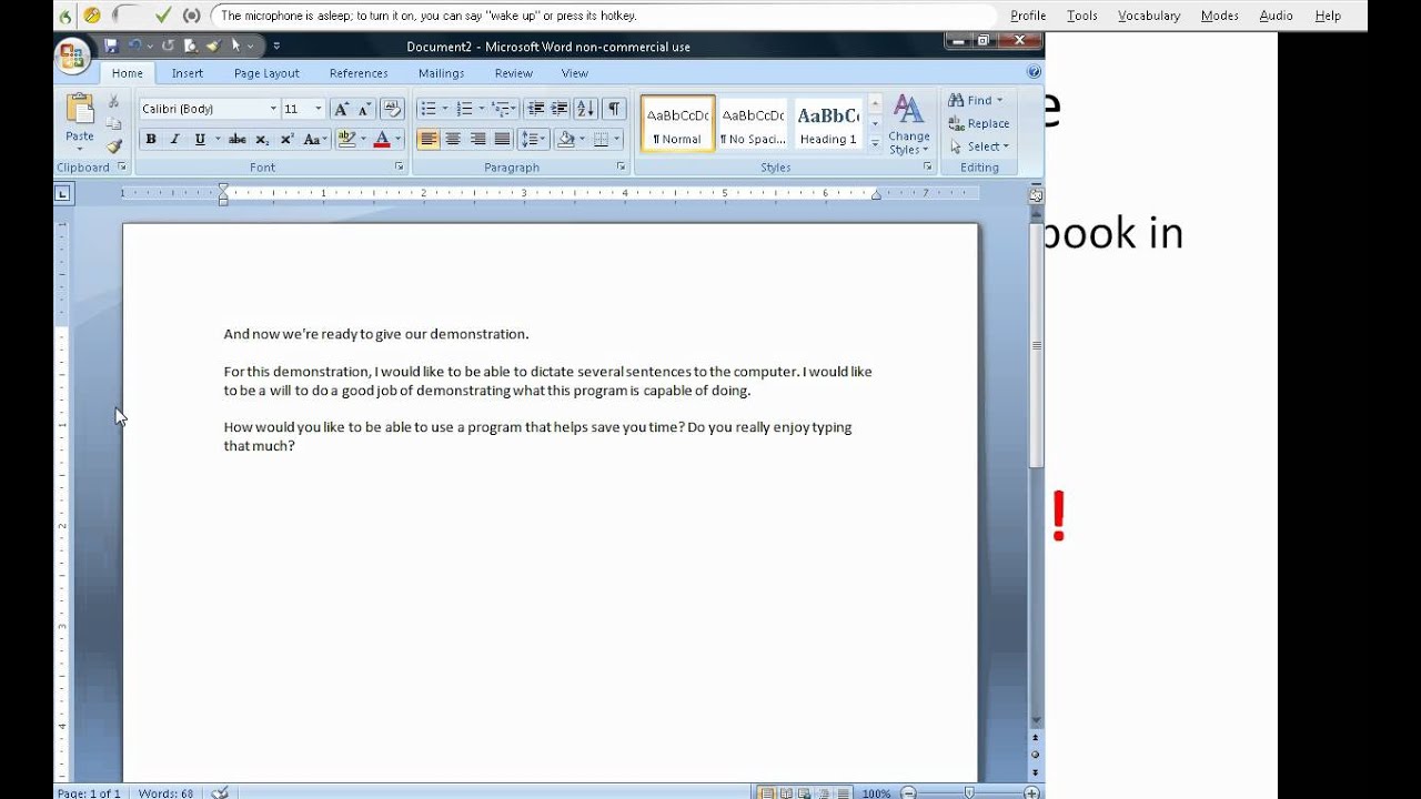 Quick Demo - Dragon Voice Recognition - Dictation Software - YouTube
