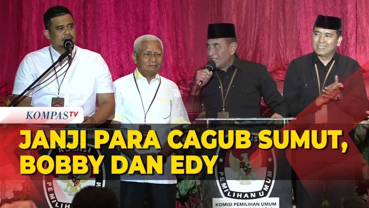 Bobby dan Edy Rahmayadi Janjikan Ini usai Ambil Nomor Urut Pilgub ...