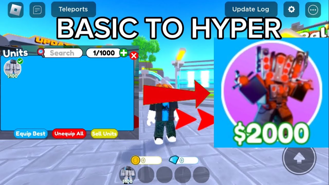 BASIC TO HYPER IN TOILET TOWER DEFENSE - YouTube