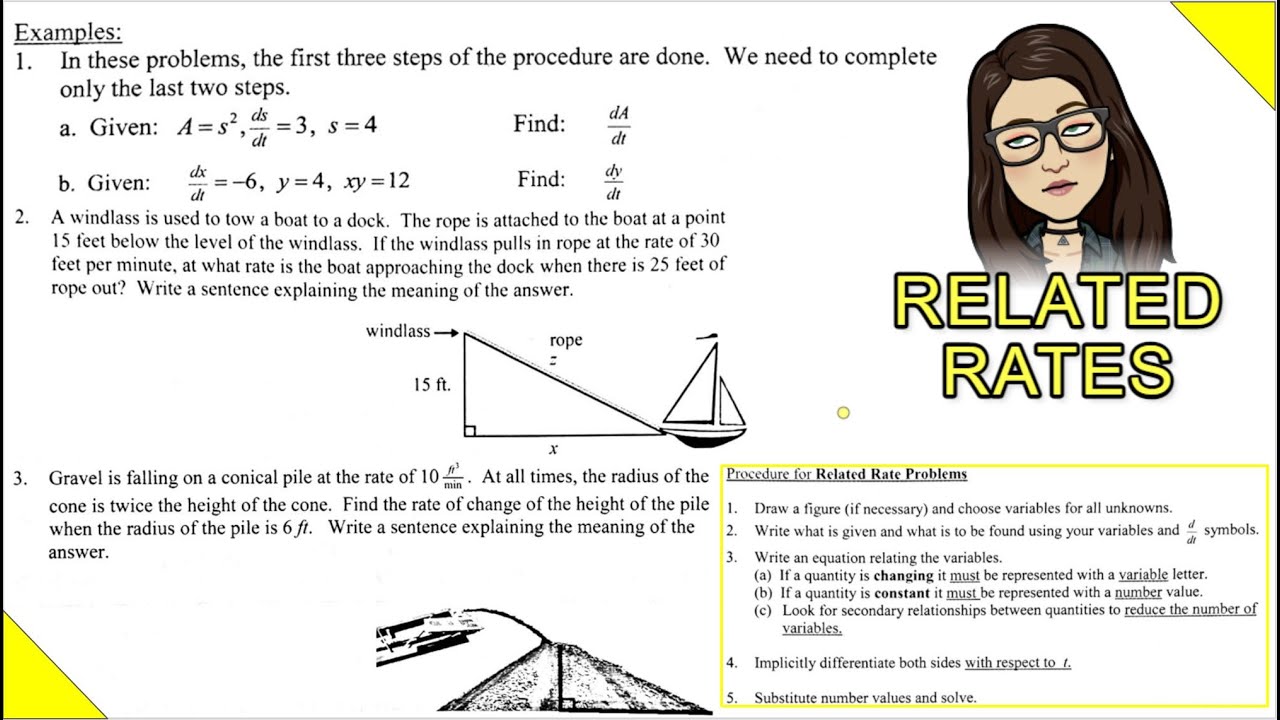 Related Rates - YouTube