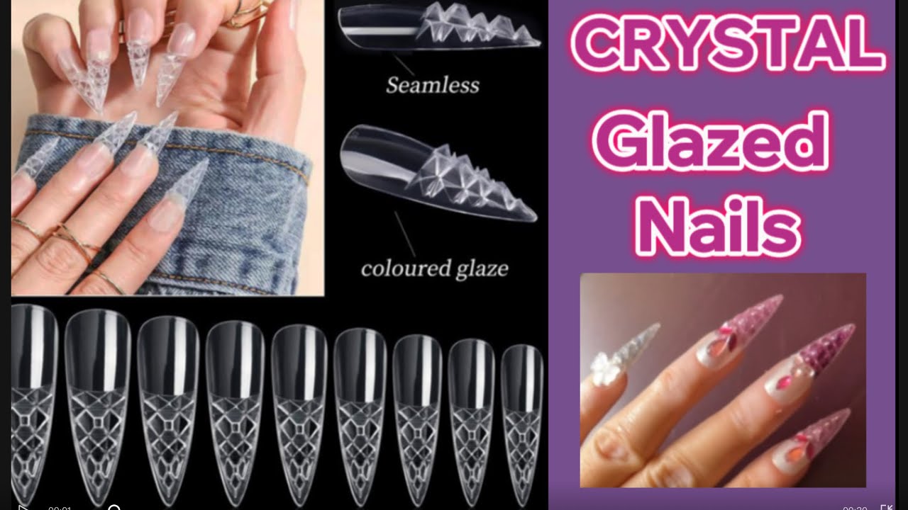 HOW TO REALLY MAKE CRYSTAL GLAZED FULL COVER Nails look fabulous! - YouTube