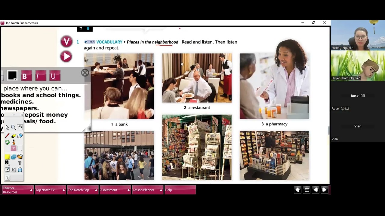 TOPNOTCH FUNDAMENTAL | UNIT 3 - PLACES & LOCATIONS | LESSON 1+2 (ONLINE CLASS + ITOOL) - YouTube