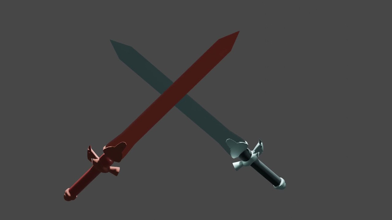 sasha swords 3d (from amphibia) - YouTube